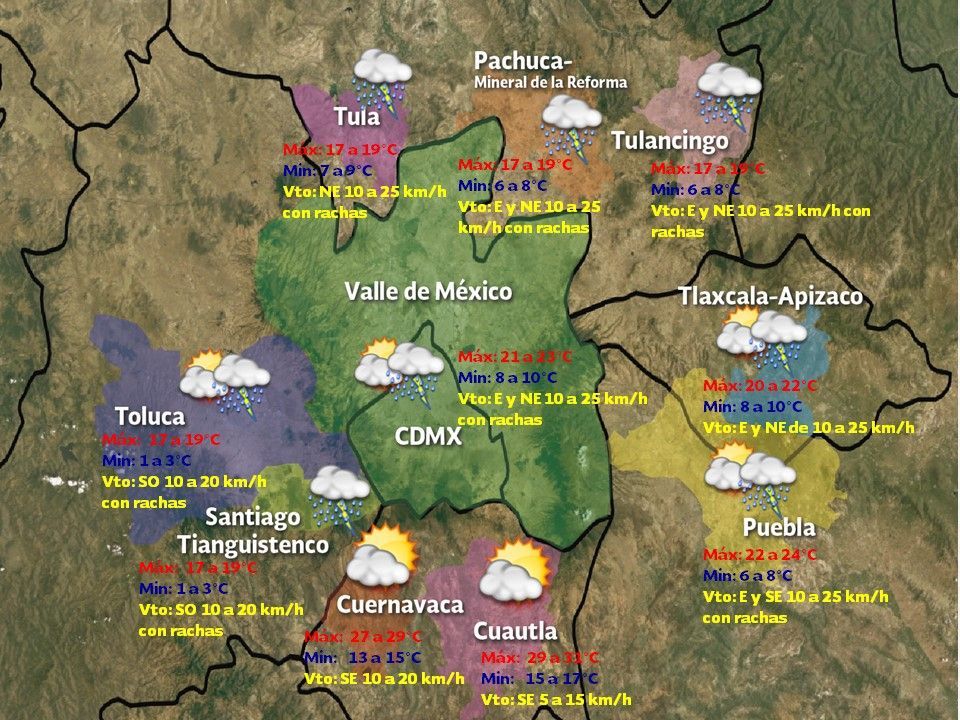 Tormentas Y Vientos Fuertes Afectarán Gran Parte De México