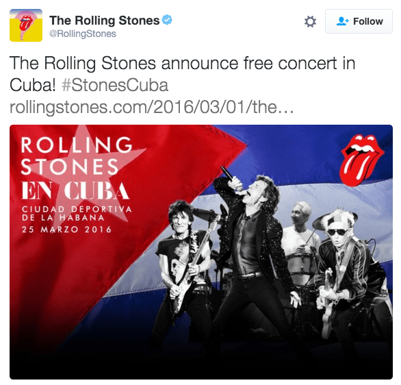 The Rolling Stones Anuncian Histórico Concierto En Cuba