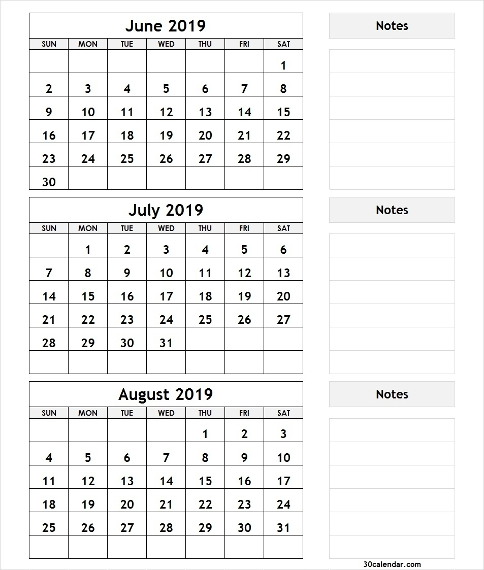 June July August Printable Calendar Printable Word Searches Printable