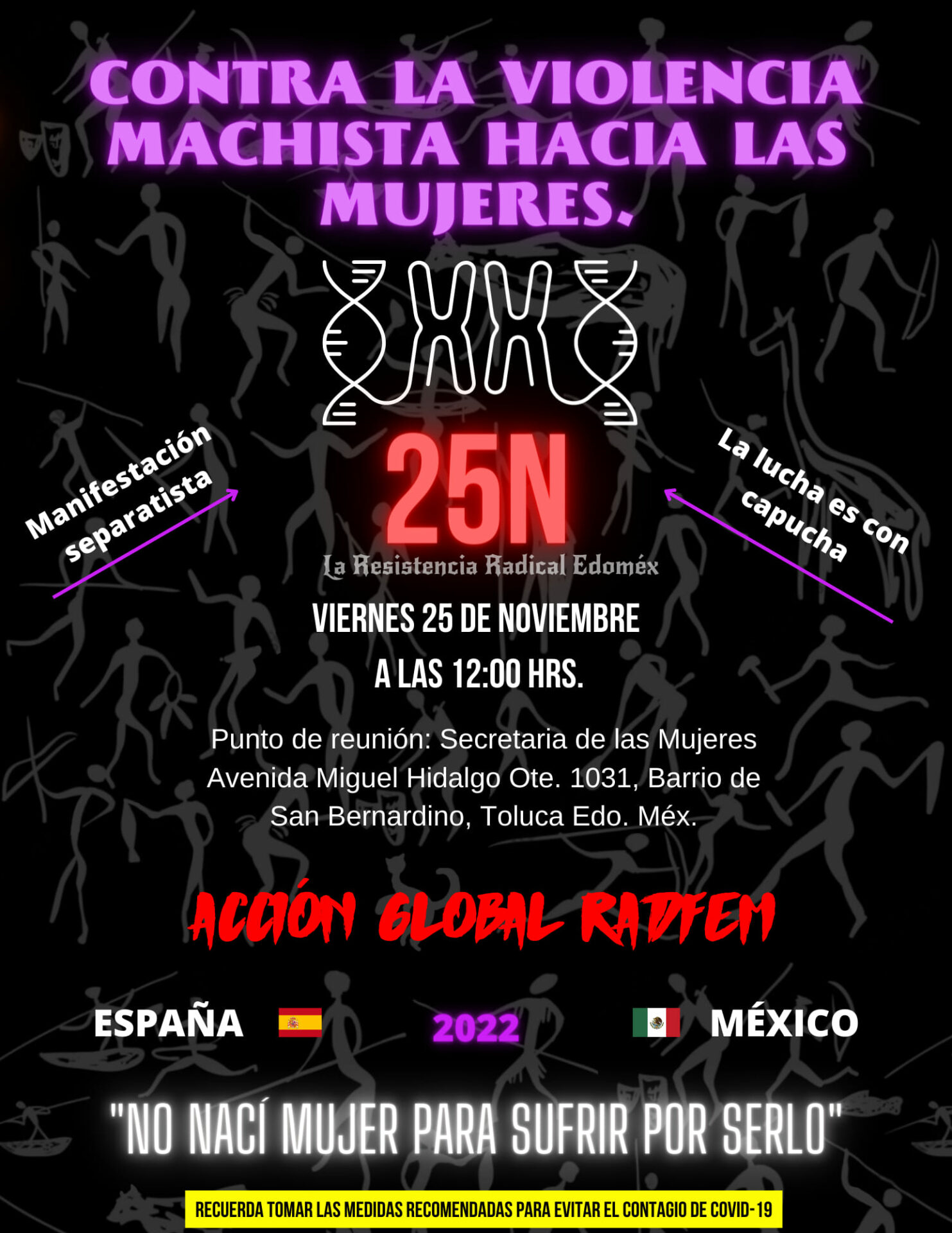 25n Toluca Hora Y Salida De La Marcha Feminista Del 25 De Noviembre