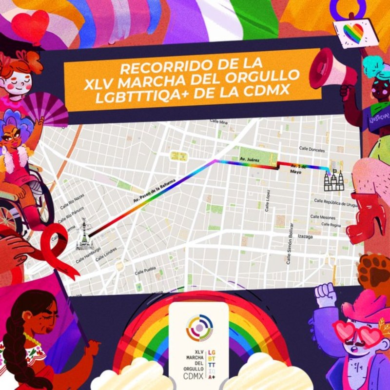 Marcha Lgbt Cdmx 2023 Calles Y Estaciones De Metro Y Metrobús Cerradas