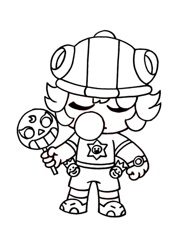 Edgar Do Brawl Stars Para Colorir