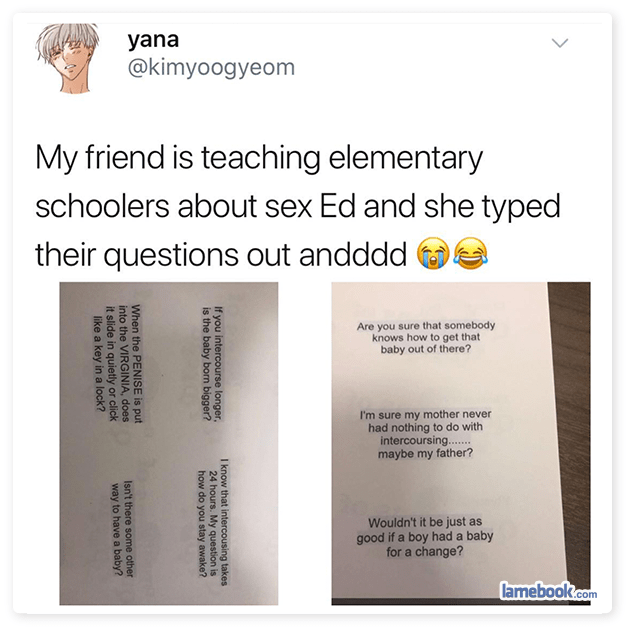 Lamebook Teaching Sex Ed