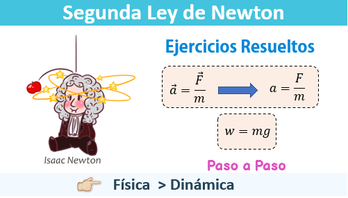 Segunda Ley De Newton 【 Ejercicios Resueltos 】 Laplacianos