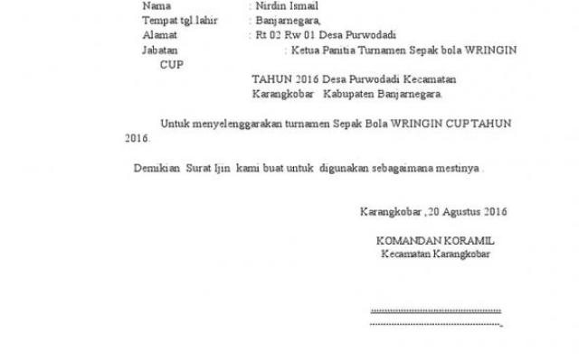 12 Contoh Surat Izin Mengadakan Acara Ke Kelurahan Dan Cara Membuatnya