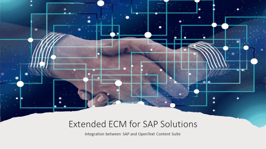 Opentext Extended Ecm For Sap Solution Learnecm