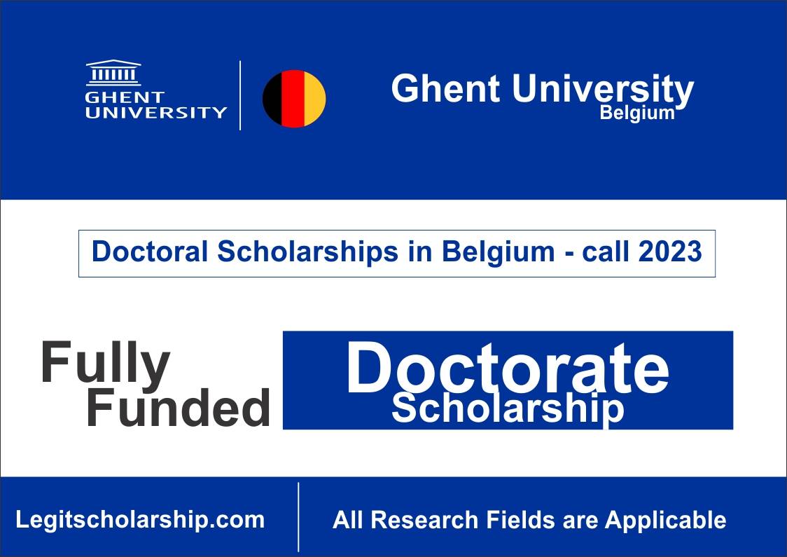 Ghent University Phd Scholarship For International Students In Belgium