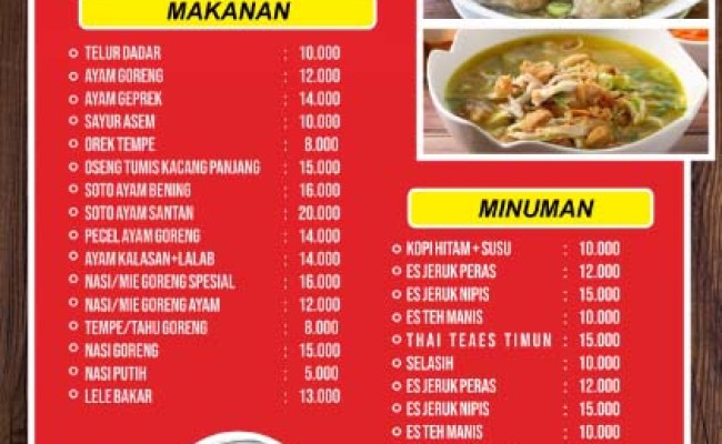 Contoh Desain Daftar Menu Makanan Cdr Kumpulan Desain Grafis Porn Sex