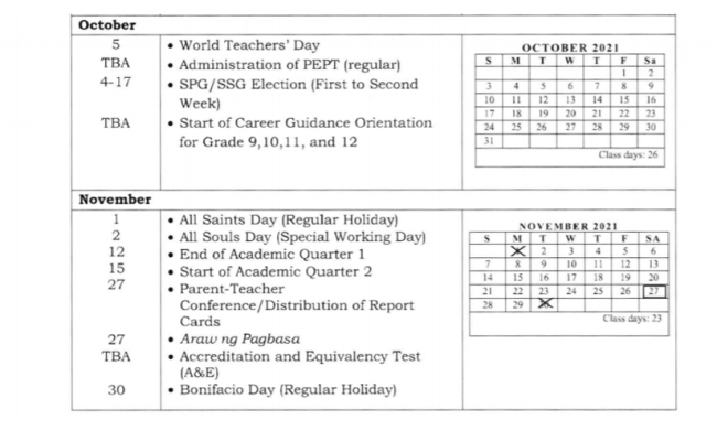 Deped Releases School Calendar For Sy 2021 2022 Guro Ako Bilarasa