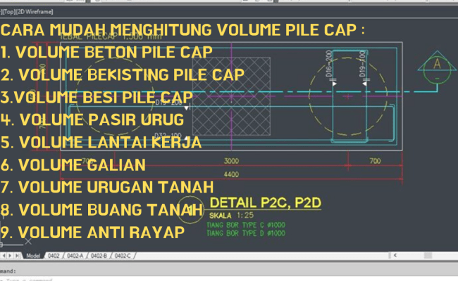 Cara Menghitung Kebutuhan Besi Pada Pile Cap Cara Menghitung Volume