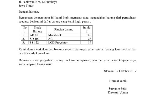 Contoh Surat Penawaran Doc Ruang Sipil Vrogue