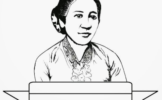 Contoh Warna Gambar Ibu Kita Kartini Contoh Gambar Mewarnai Kartini