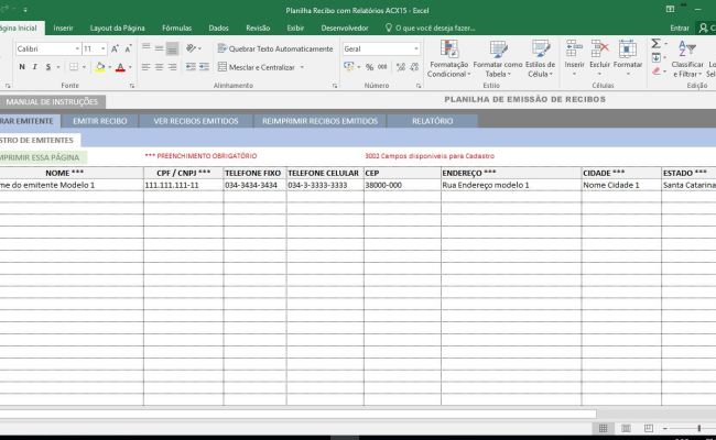 Planilha De Recibos Excel Em Lote Guia Do Excel Image