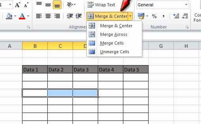 Cara Buat Tabel Menggabungkan 2 Cell Jadi Satu Di Excel Hongkoong