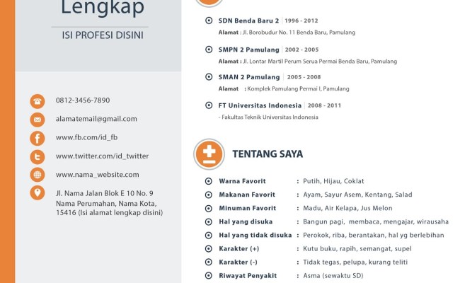 Contoh Cv Taaruf Dan Cara Membuatnya Yang Benar Sesua