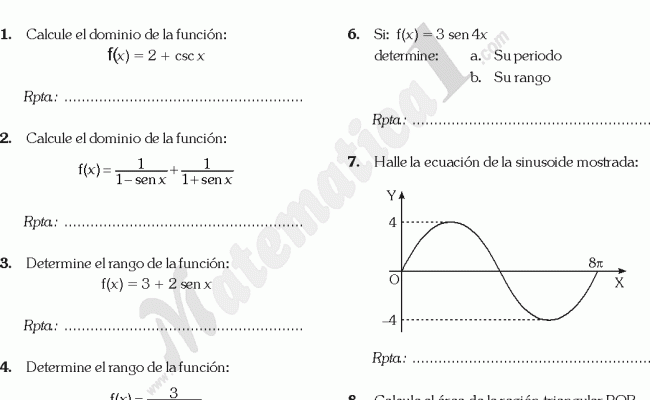 Funciones Trigonometricas Seno Coseno Y Tangente Actu