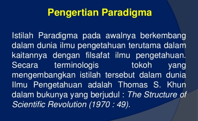 Pengertian Paradigma Macam Macam Paradigma Contoh Definisi Menurut