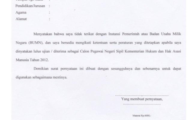 Yuk Simak 6 Contoh Surat Pernyataan Tidak Bekerja Lagi Di Perusahaan