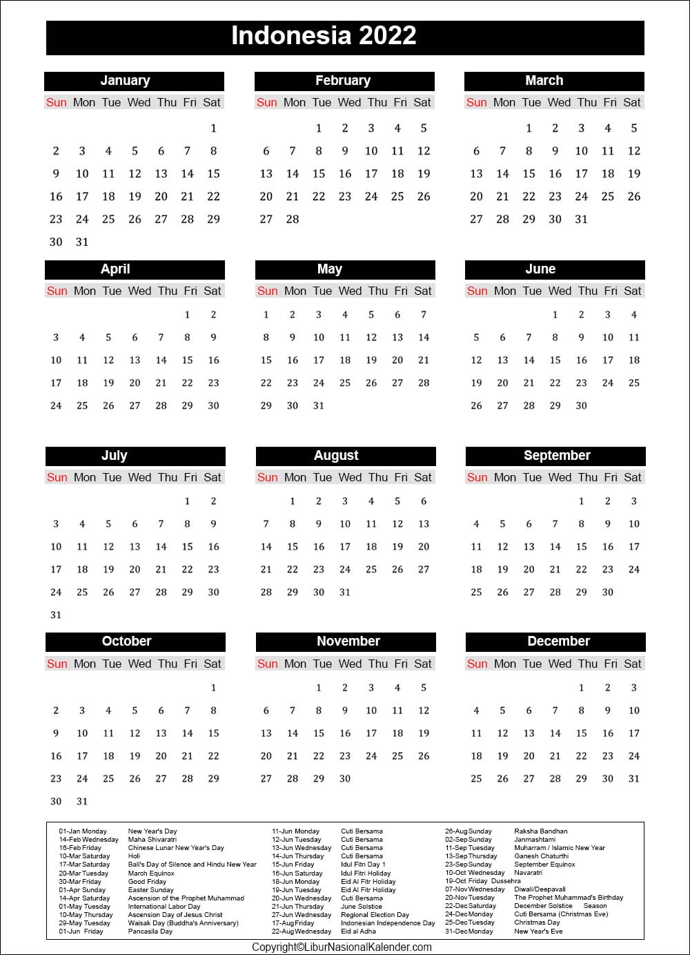 Aplikasi Calendar 2022 Lengkap Dengan Tanggal Merah 2024 Holidays