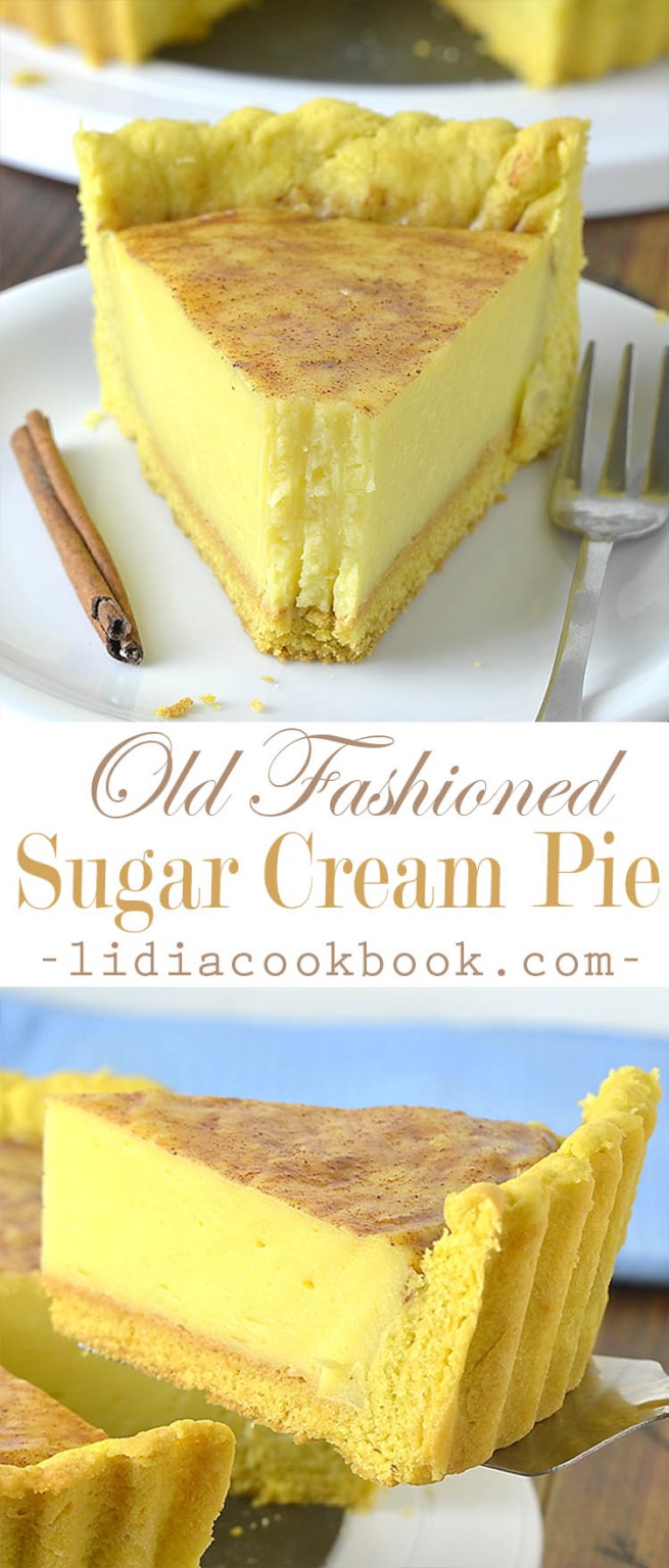 Old Fashioned Sugar Cream Pie Lidias Cookbook