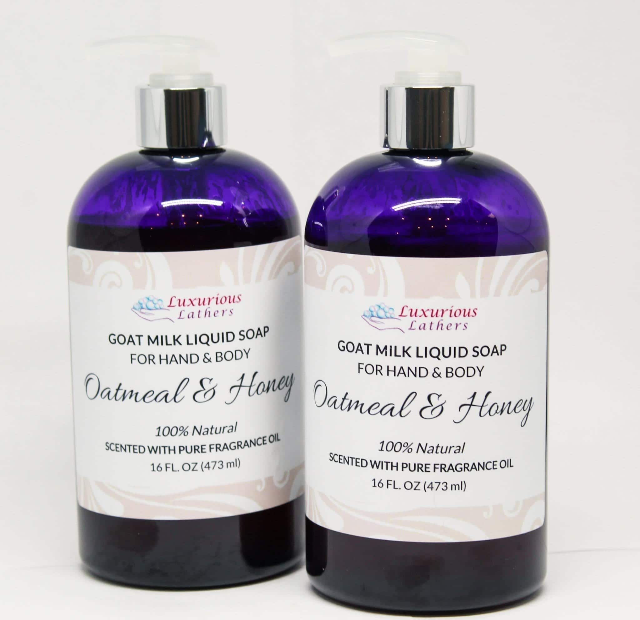 Oatmeal And Honey Goat Milk Liquid Soap Luxurious Lathers