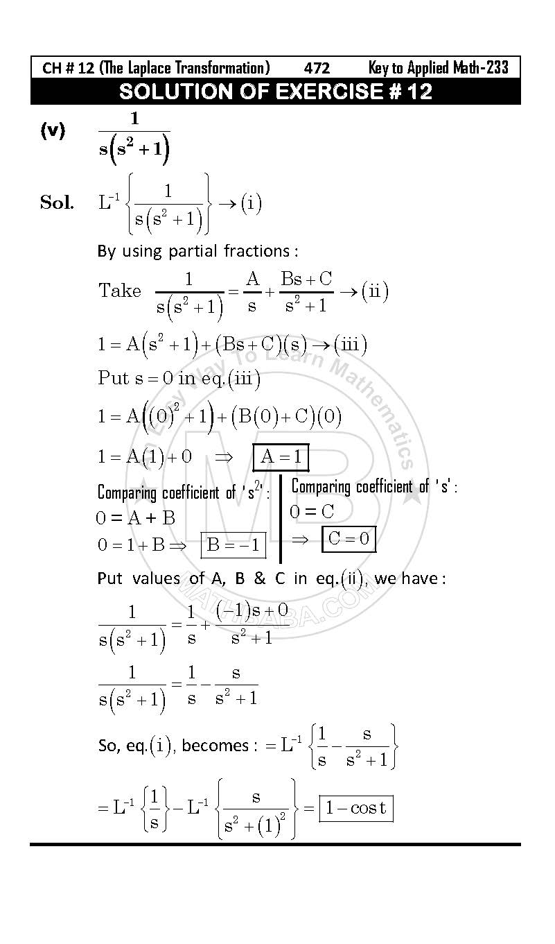 Exercise 12 Math 233 Page 10 Of 12 Math Baba