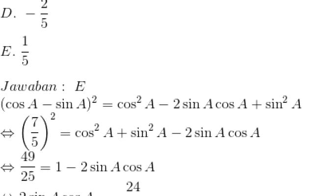 Identitas Pythagoras Contoh Latihan Soal Trigonometri Otosection