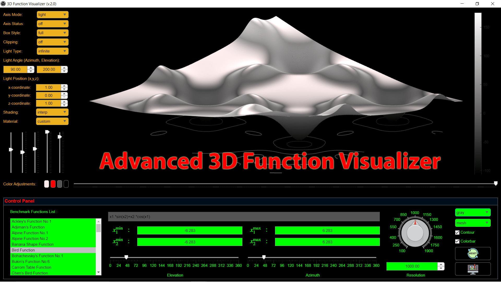 Advanced 3d Function Visualization App An Immersive Tool For