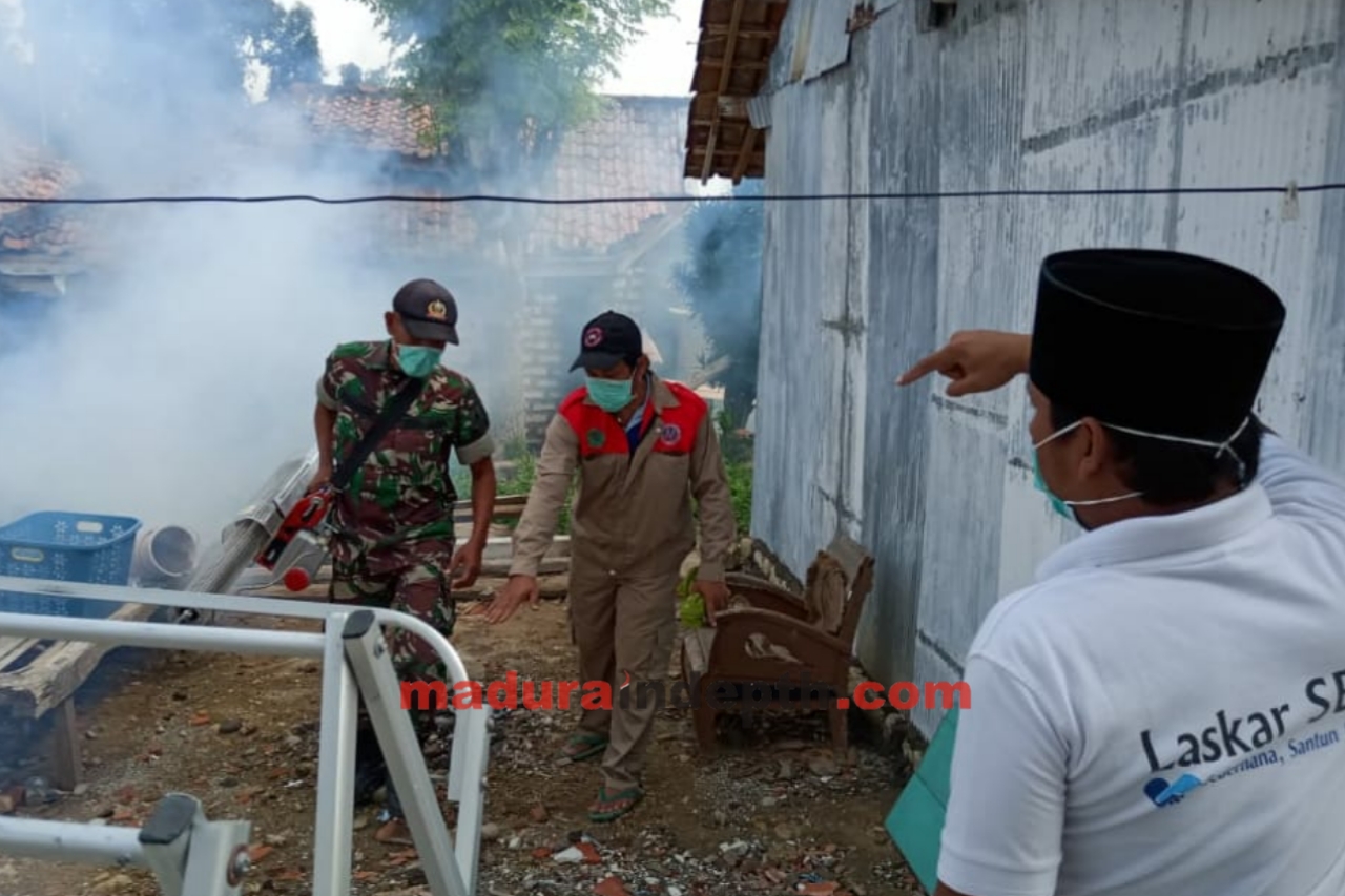 Tangkal Dbd Puskesmas Waru Lakukan Fogging Di Sekeliling Rumah Warga