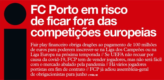 Fc Porto Em Risco De Ficar Fora Das Competições Europeias Em 202021