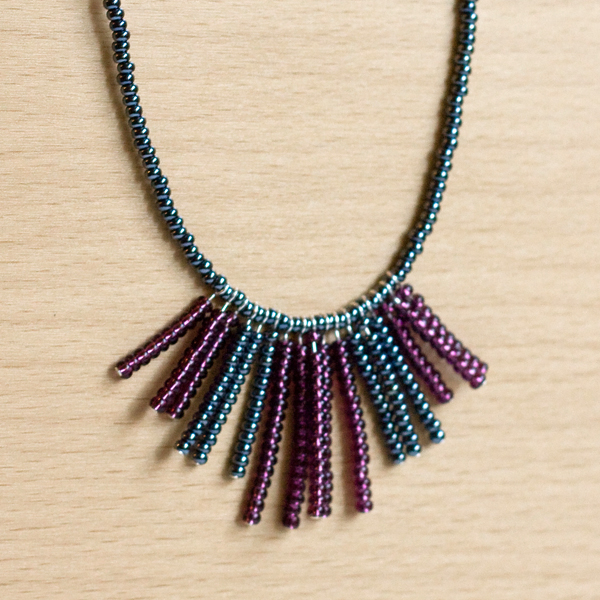 Seed Bead Fringe Necklace Diy