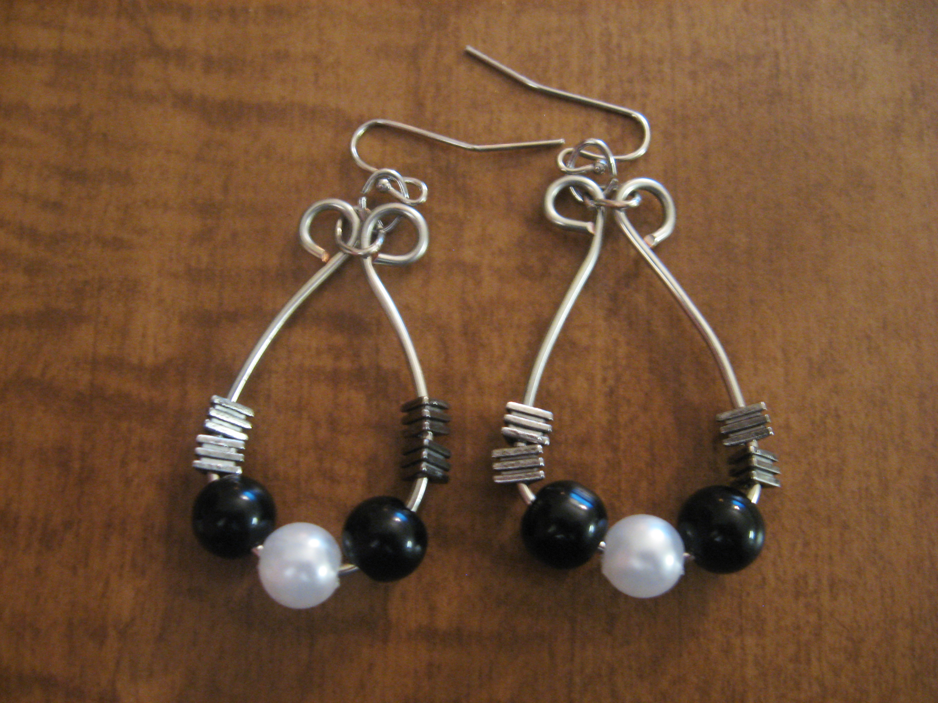 Diy Beaded Hoop Wire Wrapped Earrings Make Something Mondays