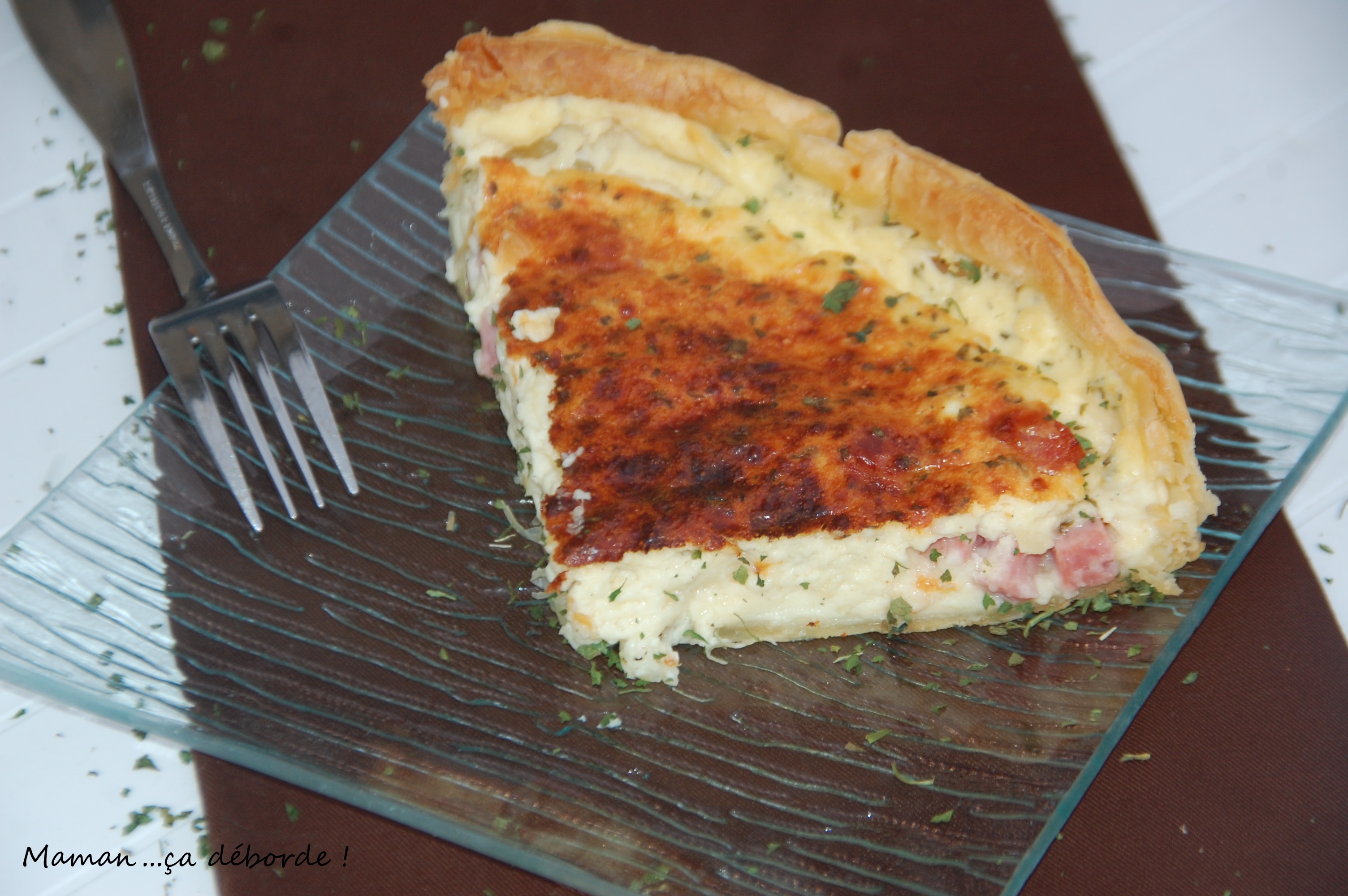 Quiche Au Fromage Blanc Et Jambon Mamança Déborde