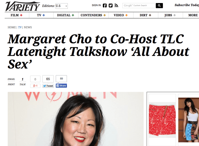 Margaret Cho To Co Host Tlc Latenight Talkshow ‘all About Sex