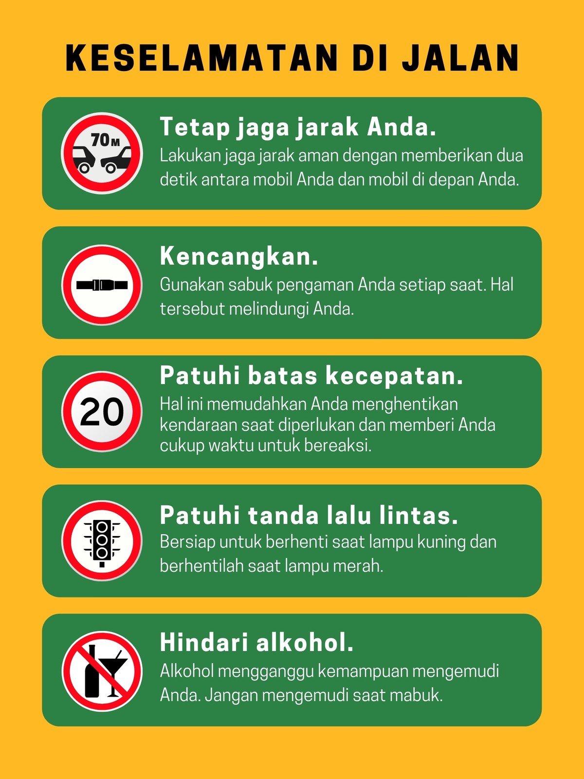 Contoh Poster Keselamatan Jalan Raya Contoh Teka Silang Kata