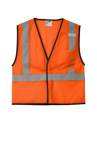 Personalized Safety Vest Cornerstone Ansi 107 Class 2 Mesh One Pocket