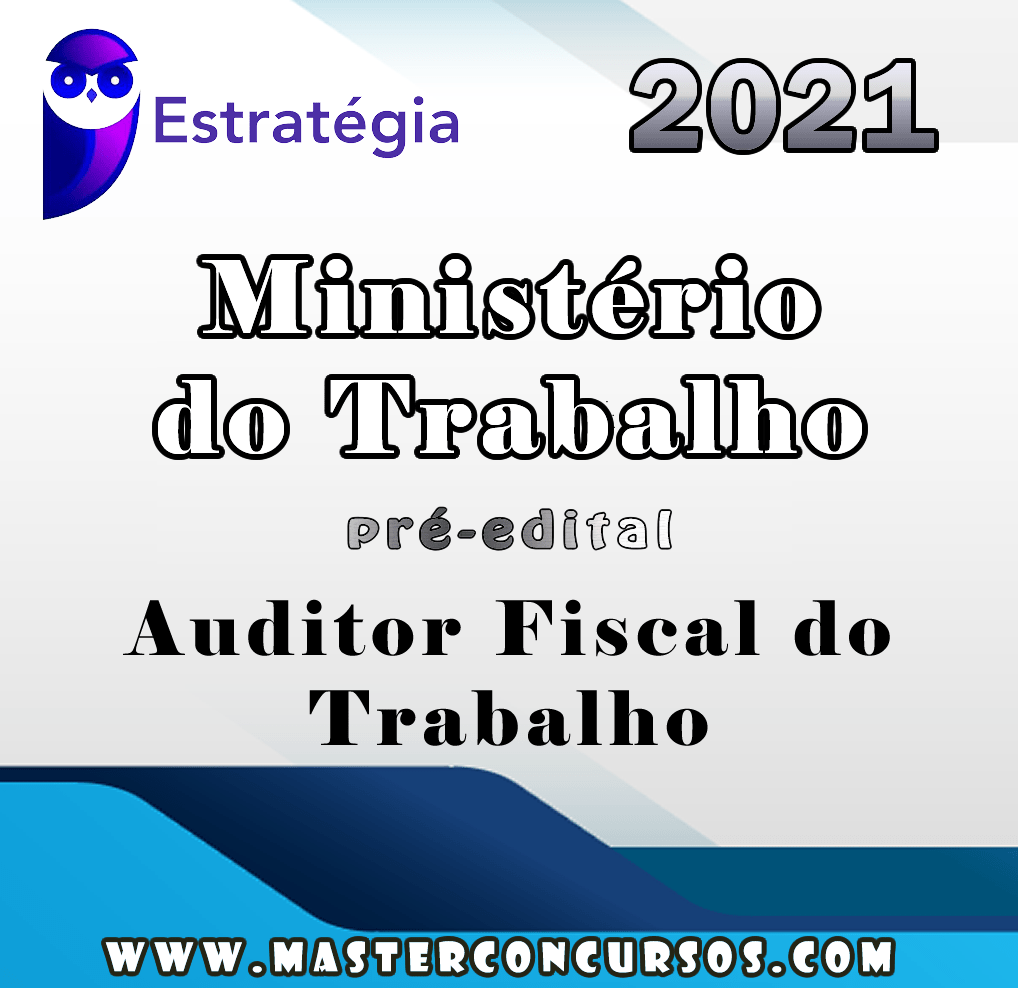 Ministério Do Trabalhoauditor Fiscal Do Trabalho Pré Edital