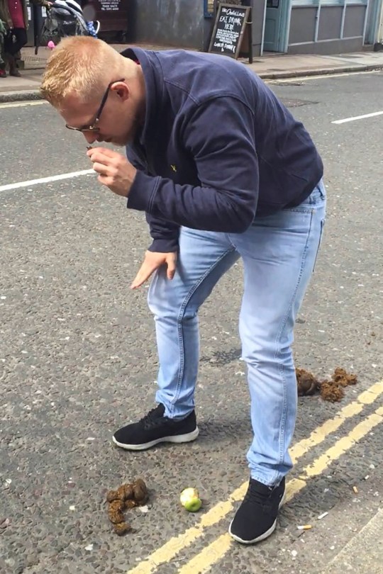 A Football Fan Ate A Piece Of Horse Poo In A Stomach Churning Video