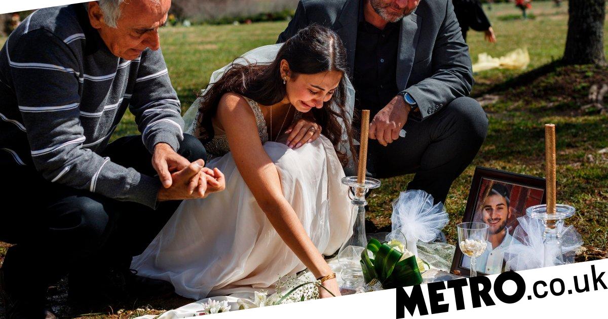 Woman Visits Murdered Fiances Grave In Wedding Dress On Wedding