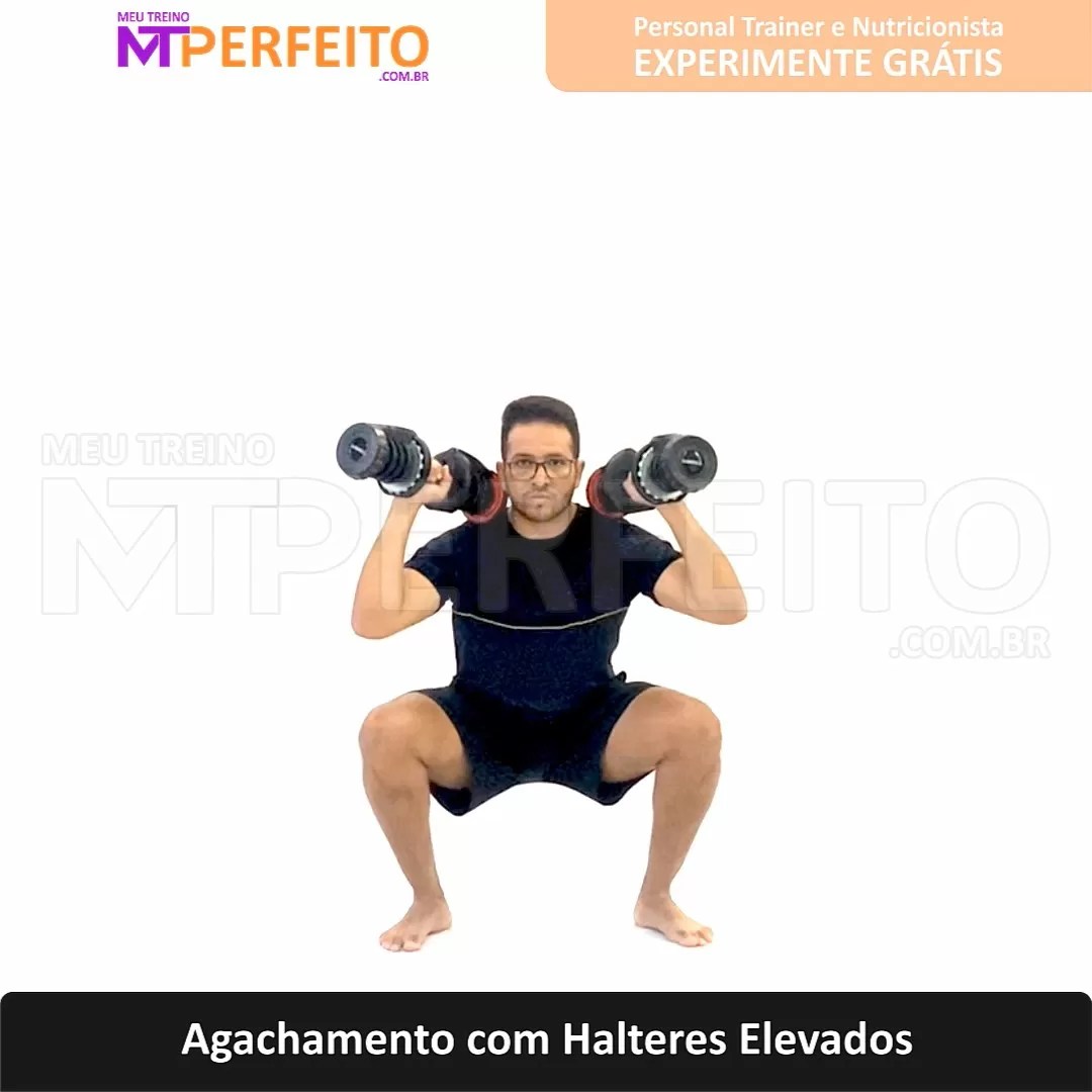 Agachamento Com Halteres Elevados Meu Treino Perfeito