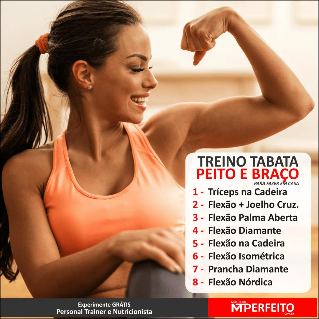 Tabata Treino De Peito E Braço Para Fazer Em Casa 03 Meu Treino