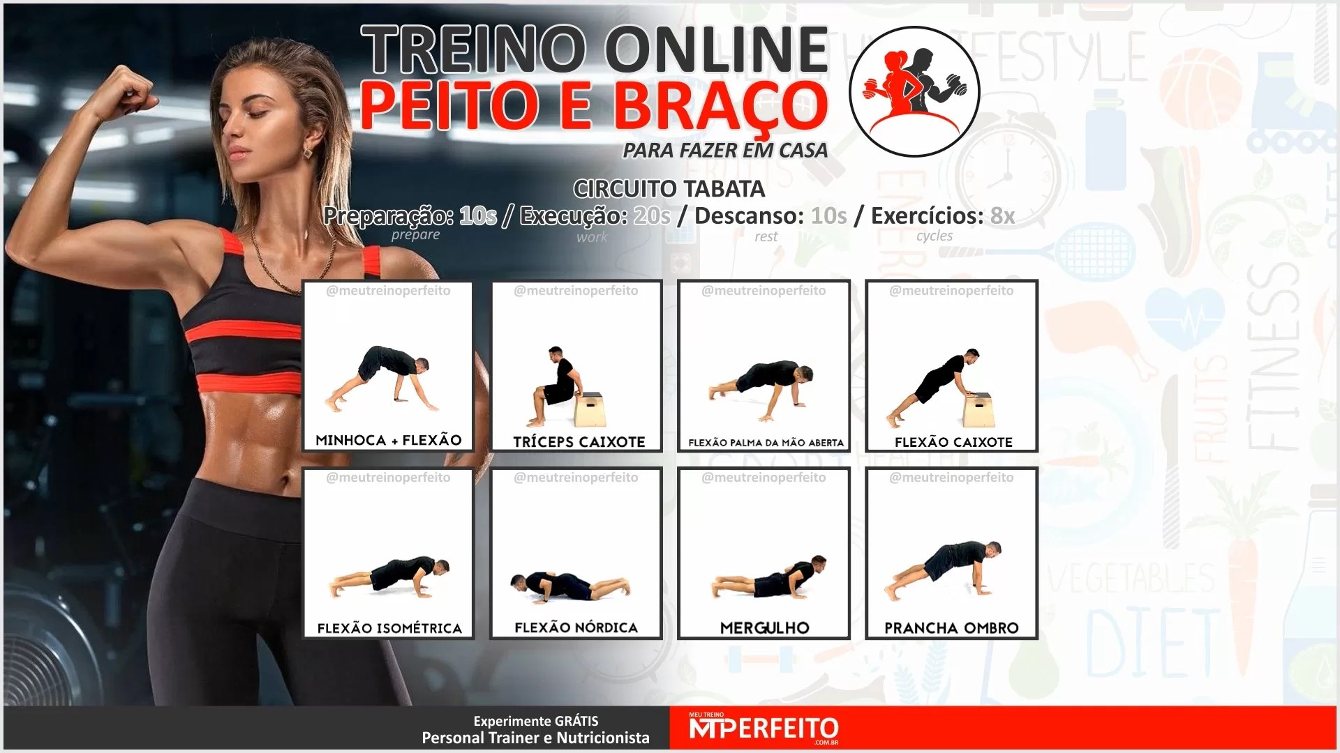 Treino De Peito E Braço Funcional Para Fazer Em Casa 10 Meu Treino