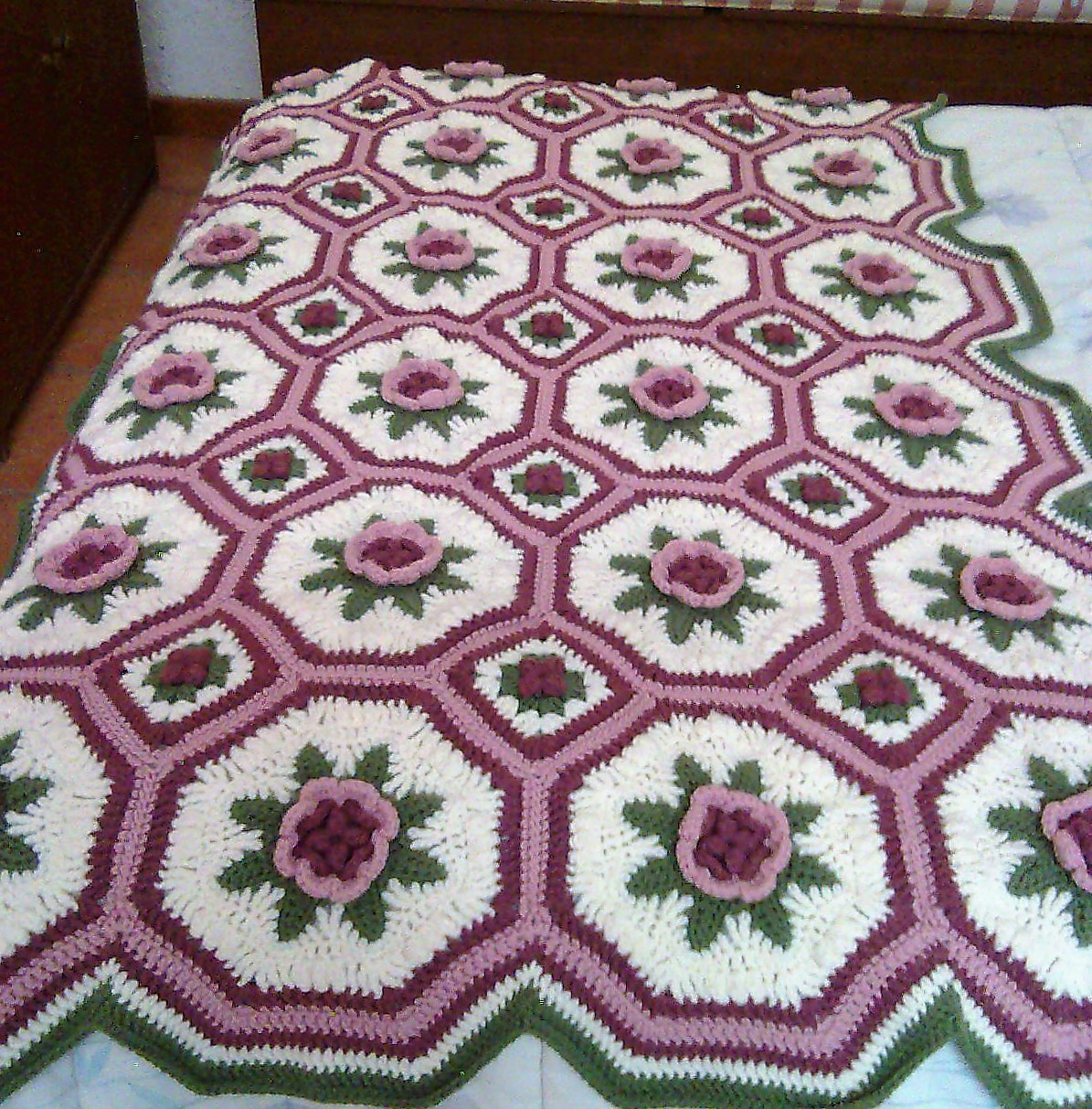 3 Magnificent Ideas Of The Free Crochet Rose Afghan Pattern Blanket Of