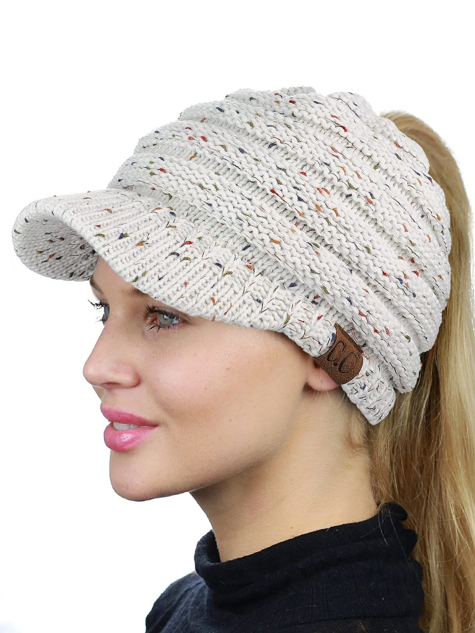 Stunning Crochet Womens Hat Free Pattern To Try Knit Ponytail Hat