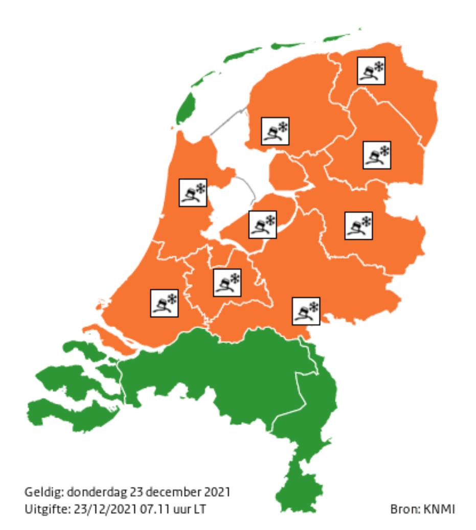 Medemblik Praat Weerbericht West Friesland Code Oranje Voor Gladheid