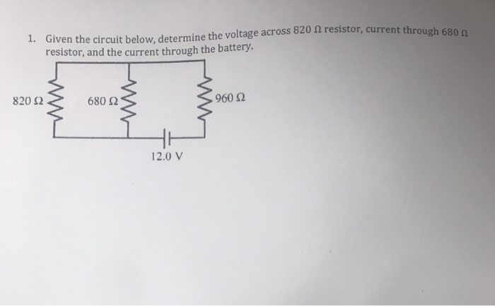 Determine Voltage Across Each Resistor