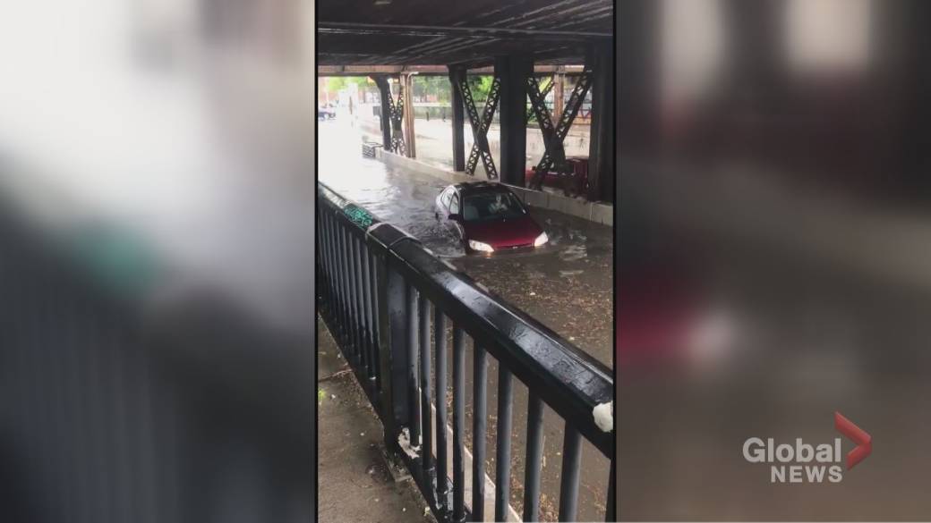 Parts Of Torontos West End Affected By Flooding Power Outages After