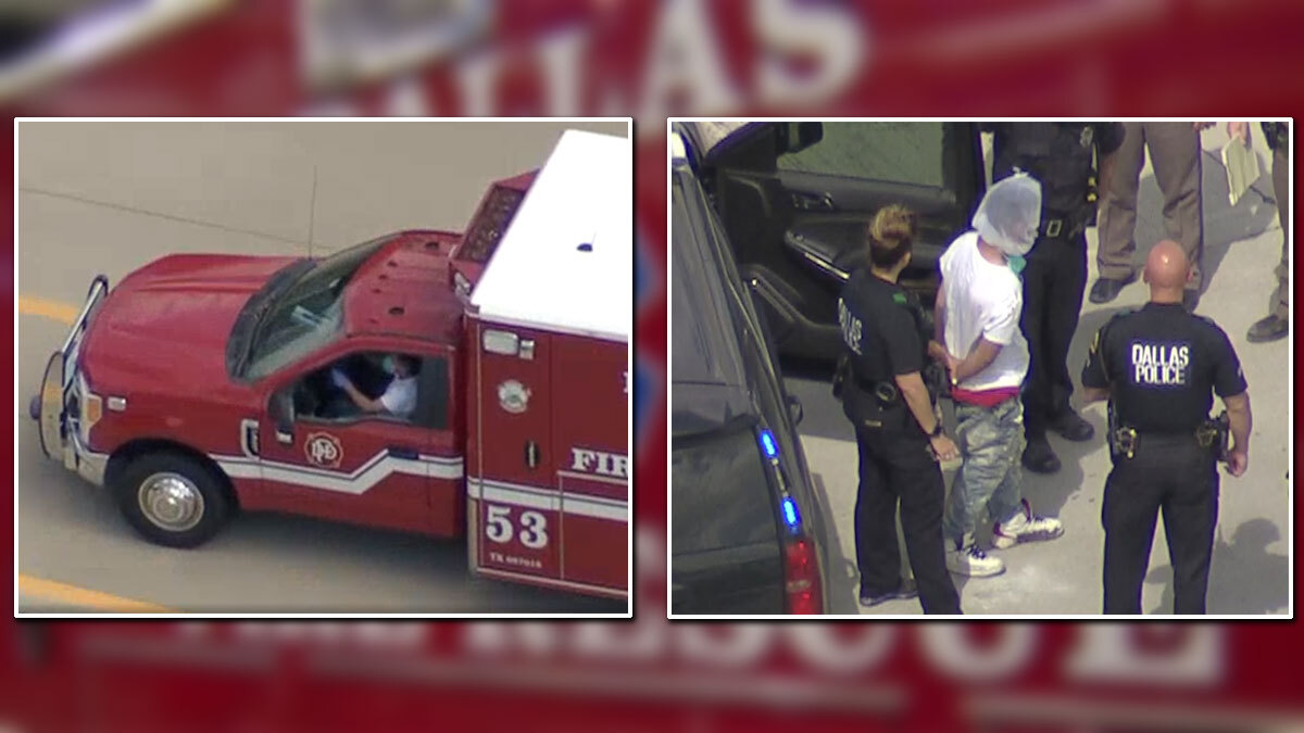 Driver In Stolen Ambulance Leads Police On A Chase In Dallas Nbc 5