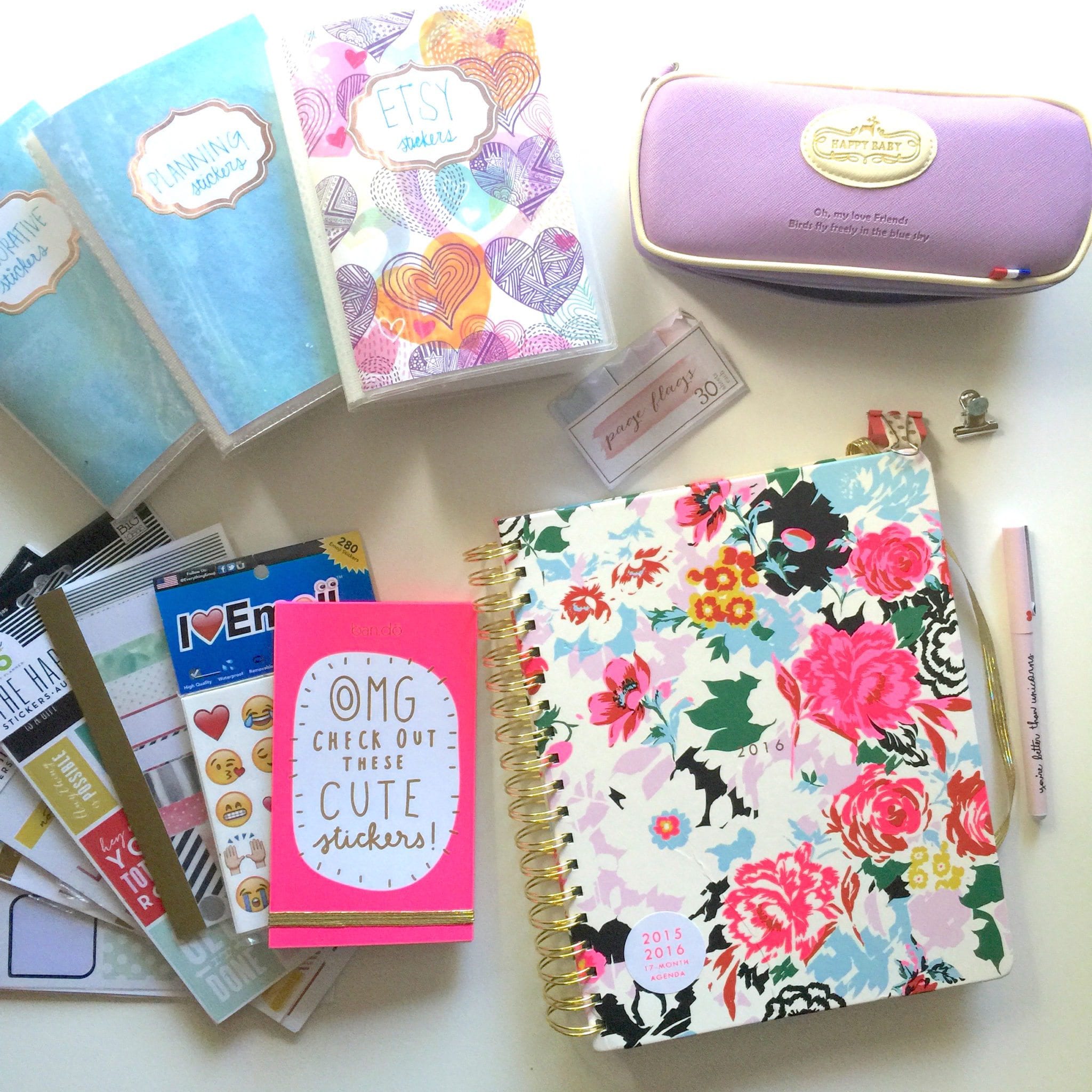 Planner Supplies And Setting Up A New Planner Wendaful Planning
