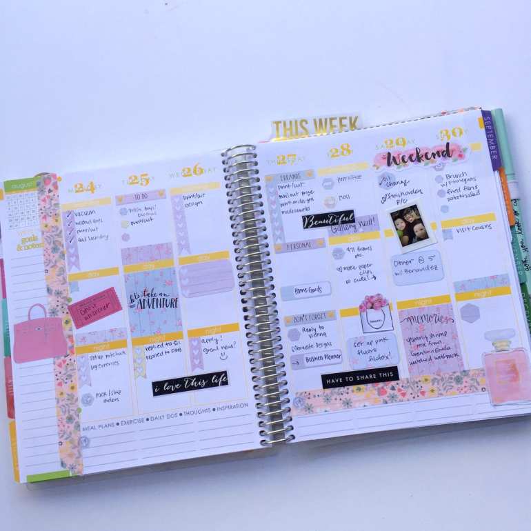 How I Organize And Decorate My Erin Condren Planner Wendaful Planning